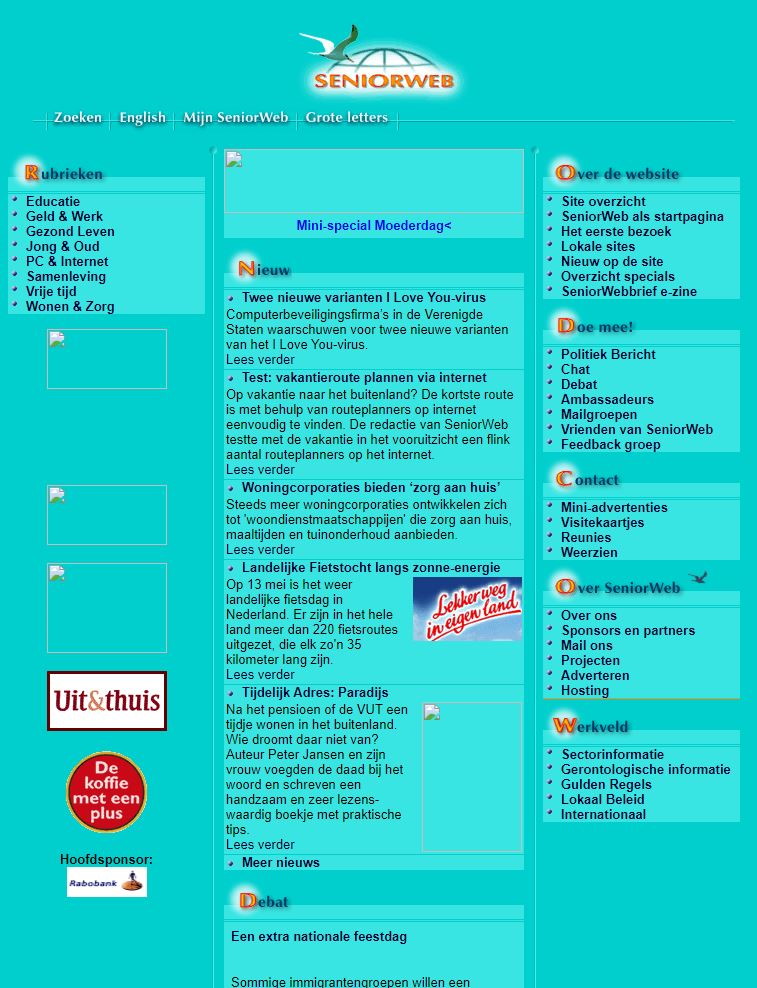 Over SeniorWeb > De geschiedenis van SeniorWeb | SeniorWeb