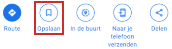 Locatie opslaan in Google Maps | SeniorWeb