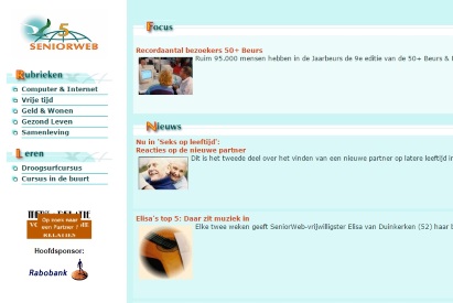 Geschiedenis van SeniorWeb | SeniorWeb