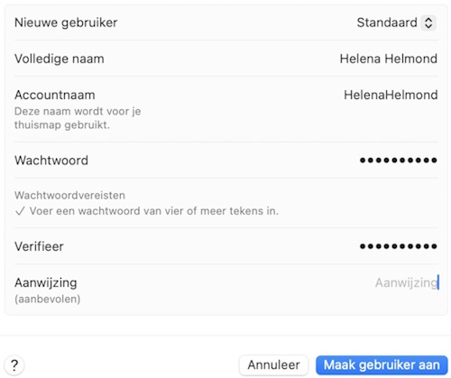 De accountbeheeropties van macOS | SeniorWeb