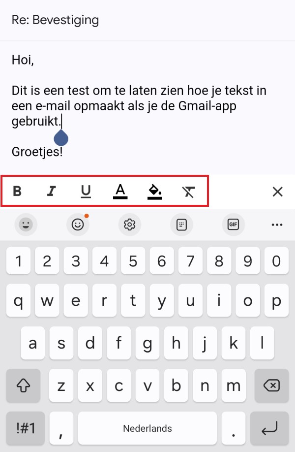 Tekst in e-mail opmaken in Gmail-app | SeniorWeb