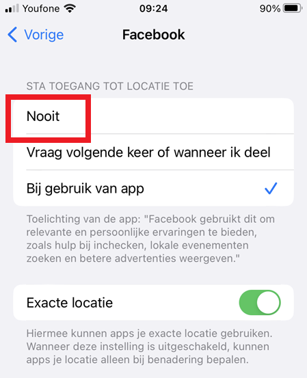 Machtigingen geven aan apps | SeniorWeb