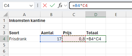 Berekeningen in Excel | SeniorWeb